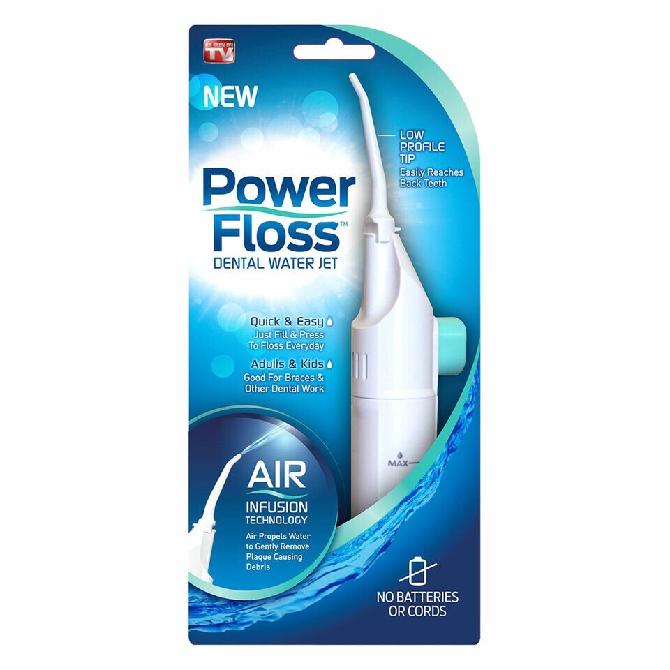 Power Floss Dental Oral Water Jet Tooth Cleaning System Air Infusion | eBay