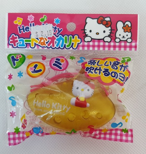 RARE 2001 Sanrio HELLO KITTY 7-Hole OCARINA Whistle Toy Flute Japan NEW ...