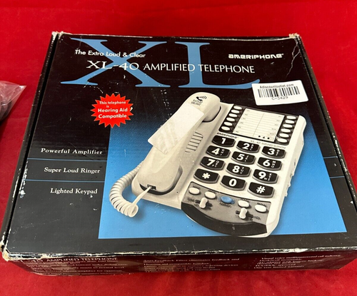 AMERIPHONE Dialogue XL-40 Xtra Loud & Clear Amplified Telephone | eBay