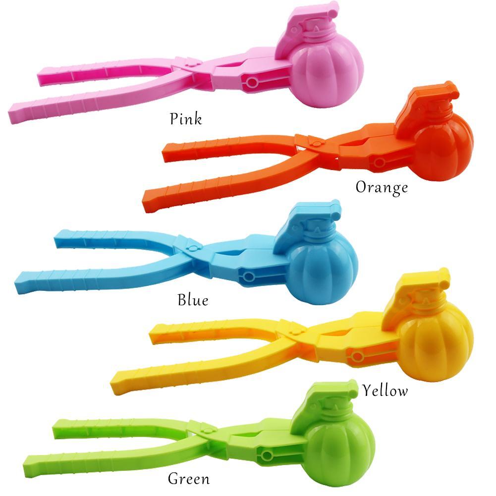 Cute Snowball Maker Kids Fun Pumpkin Shape Snow Ball Tongs Winter Tools ...
