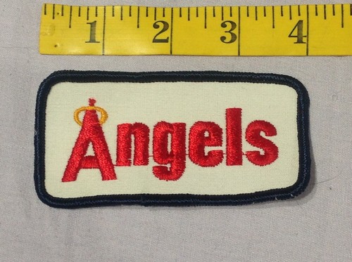Vintage CALIFORNIA ANGELS Baseball Logo Patch Cotton Stitch Embroidered ...