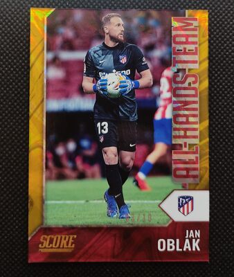 Panini Fifa Score 2021/22 - Jan Oblak All-Hands Team /10 Gold Lava | eBay
