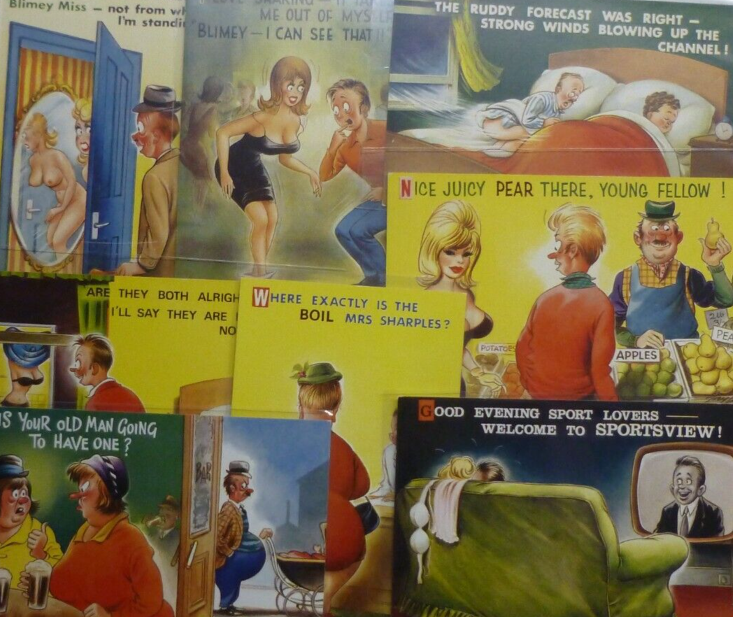 Bamforth Comic 2100+ Series Postcards Saucy Humour / Rude! Unused 1970s ...
