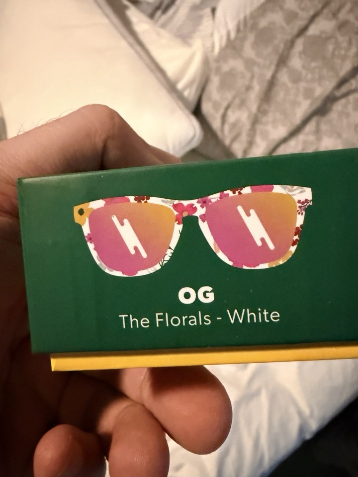 Brand New 2026 Masters Goodr White Sunglasses The Florals Limited ...