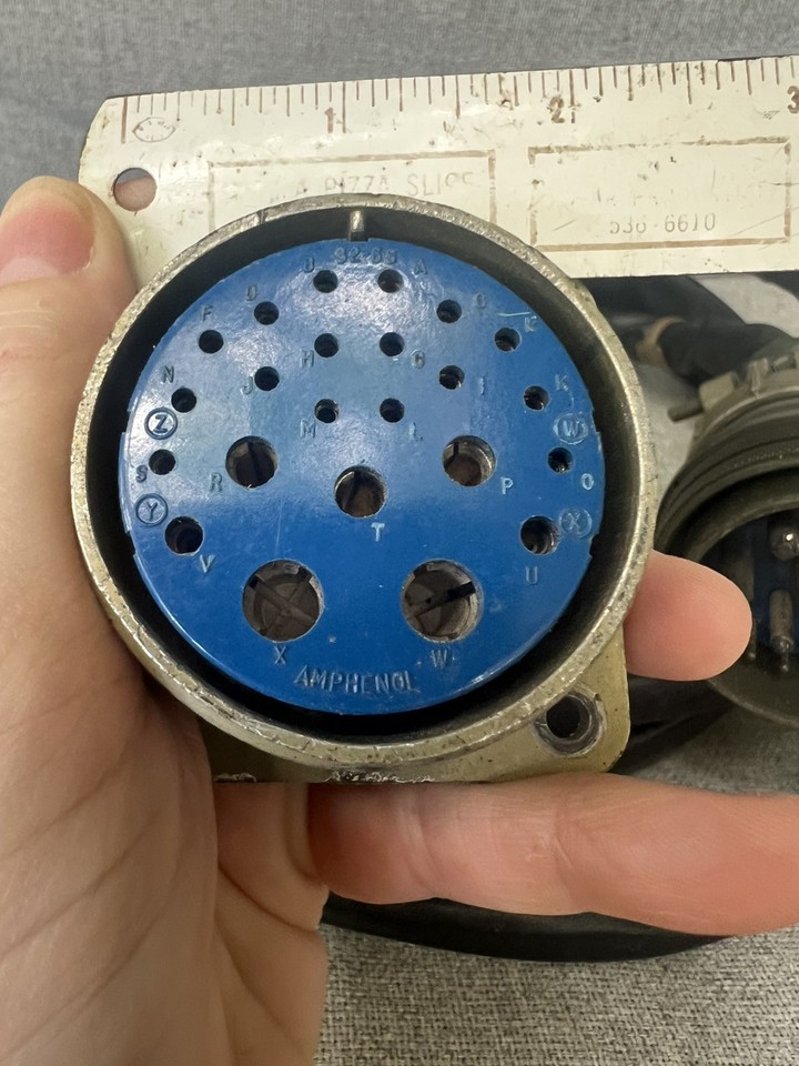 HIGH POWER AMPHENOL MATED CONNECTORS MS3106A & MS3100A 32-6 | eBay