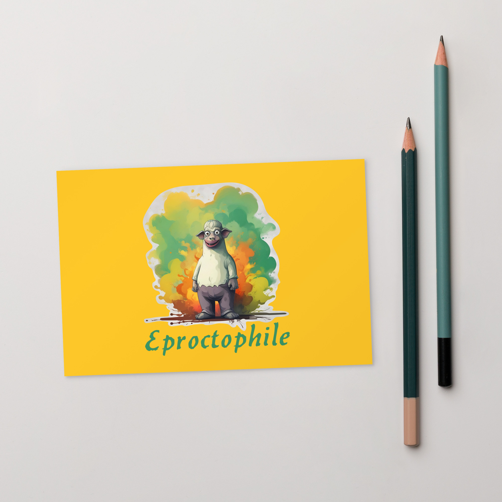 "Eproctophile" Postcard Fart Lover Funny Flatulence Gas | eBay