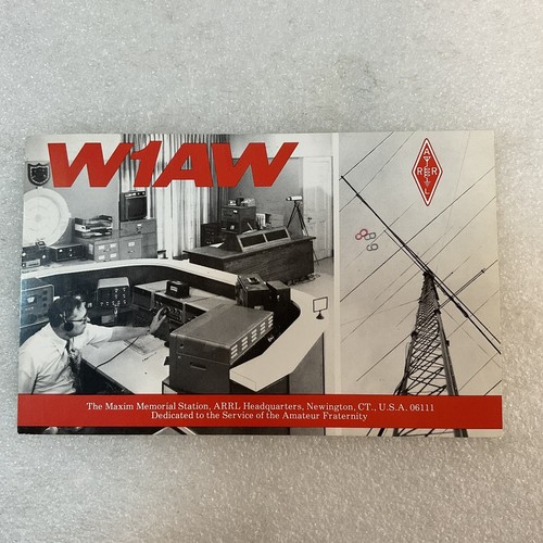 QSL Short Wave Ham Radio Card W1AW John F Lindholm Newington CT USA | eBay