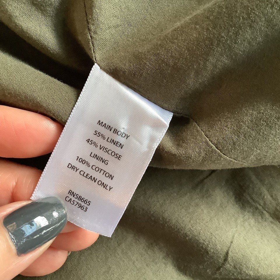 Treasure Bond olive green Linen blend minimalist langenlook blazer ...