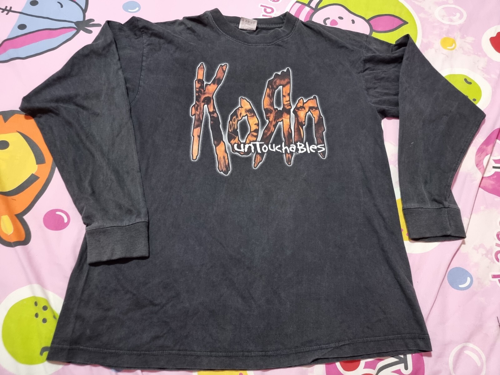 Rare vintage korn untouchables nu metal long sleeve t… - Gem