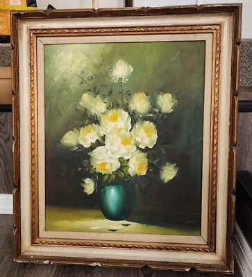 L.Clark Oil On Canvas Painting Framed 24in X 20in Art | eBay