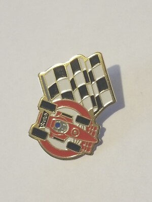 VTG 1991 Indy Car Racing Team Scotch Sponsored Finish Line Flag Lapel ...