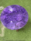 Round Amethyst Table Top Healing Crystal Handmade Arts Home Furniture ...