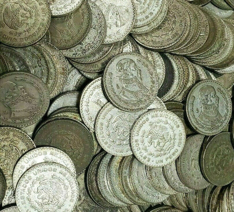 Silver Mexican Coin Values Buy 1951 1954 Mexico Silver 5 Pesos Hidalgo