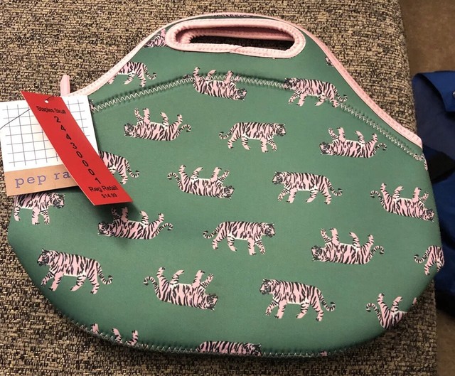 Pep Rally Insulated Neoprene Lunch Bag Tote Carrier W/ ZIPPER Handles ...