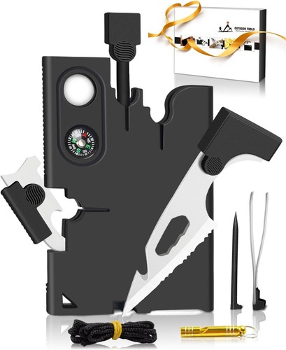 Credit Card Multitool, 18 IN 1 Survival Tool, Pocket Tool Set- Gifts ...