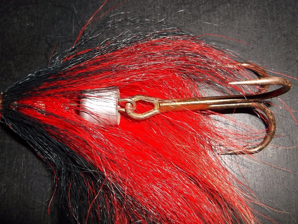 EXCELLENT VINTAGE Fishing Lure Tail hair Fur Antique TACKLE bait ...