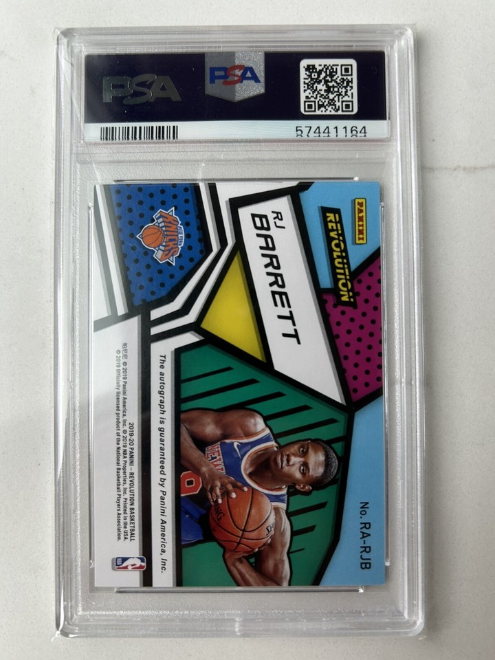 2019-20 Panini Revolution RJ Barrett Auto PSA 9 Rookie Autograph | eBay