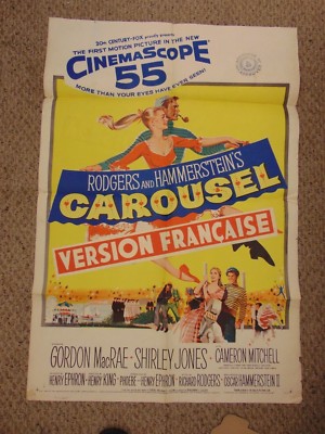 Carousel Cinemascope 1956 27x41" Poster B5/2 #M9193 | eBay