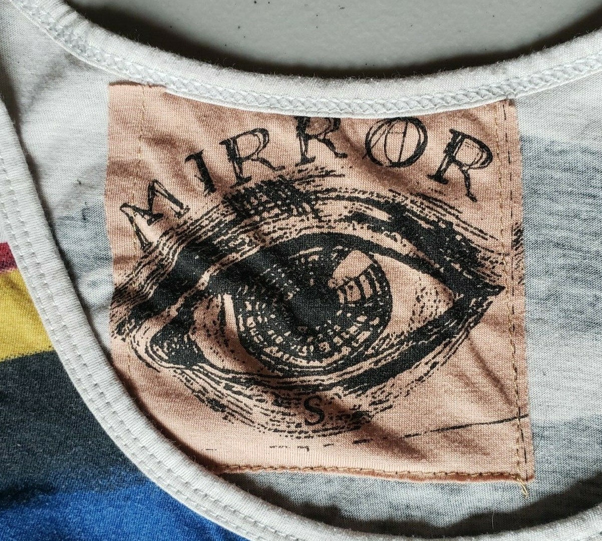 MIRROR Tank Top Size S John Lennon Hippie | eBay
