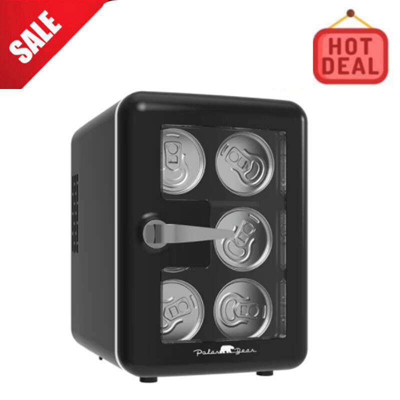 4-Liter Mini Fridge Cooler 6.5in Compact Lightweight Mini Refrigerator ...