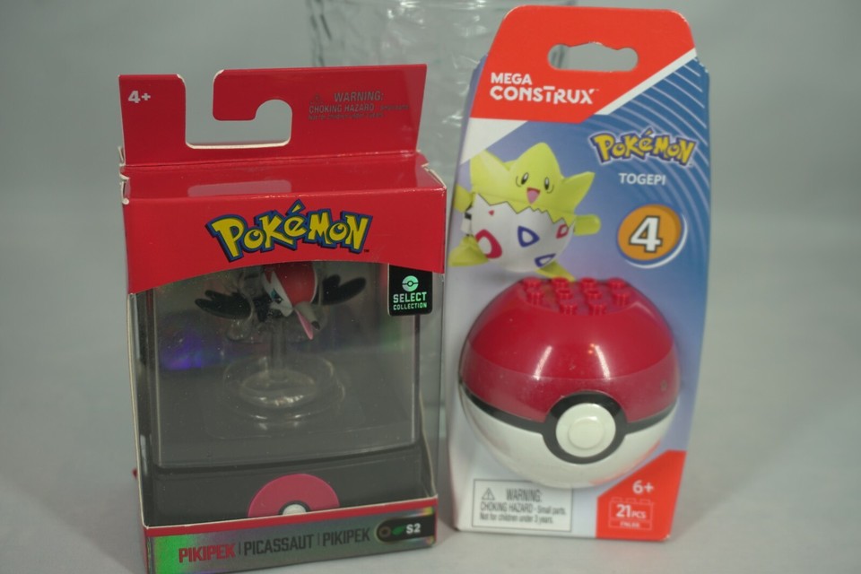 Pokemon PIKIPEK Series 2 - 2-Inch Mini Figure & Mega Construct Togepi ...