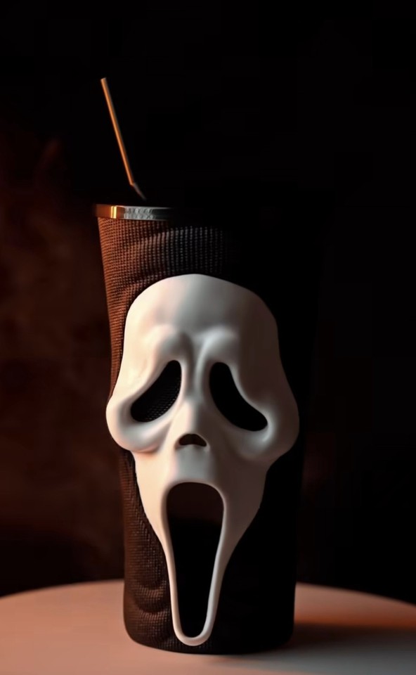 New Scream 7 Popcorn Bucket, Talking Cup And Mask Cup Set Cinemark ...