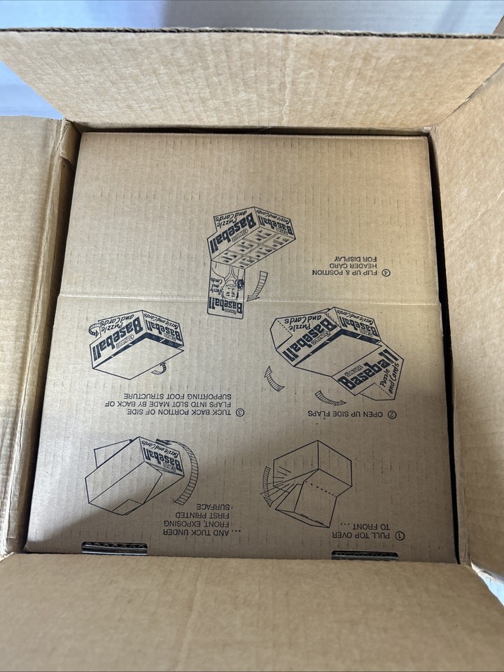 1989 Donruss Baseball Counter Display Factory Case (2 Displays) Broken ...