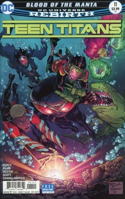 TEEN TITANS #11 (2017) NM | 'Blood of the Manta' | Brad Walker Cover ...