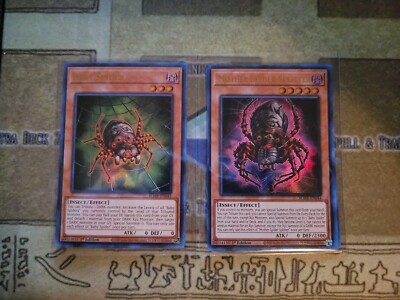 YUGIOH TCG BABY SPIDER + MOTHER SPIDER SPLITTER BLMR ULTRA 1ST EDITION ...
