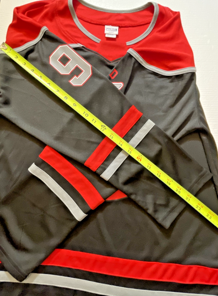 Marvel Deadpool #91 Logo Hockey Style Jersey Shirt Size Adult Medium | eBay