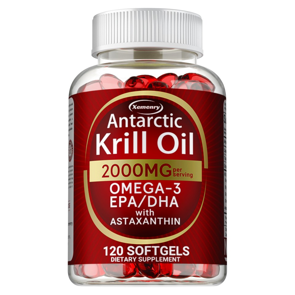Antarctic Krill Oil- Astaxanthin, Omega-3 EPA, DHA- Joint & Skin Health ...