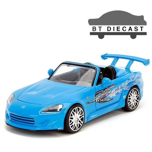 JADA FAST & FURIOUS 2001 HONDA S2000 1/24 DIECAST MODEL CAR BLUE 35875 ...
