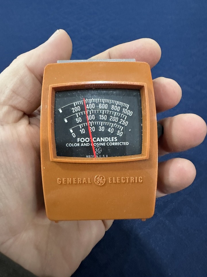 GE General Electric Footcandles Light Meter w. Case Type 214 Manual | eBay