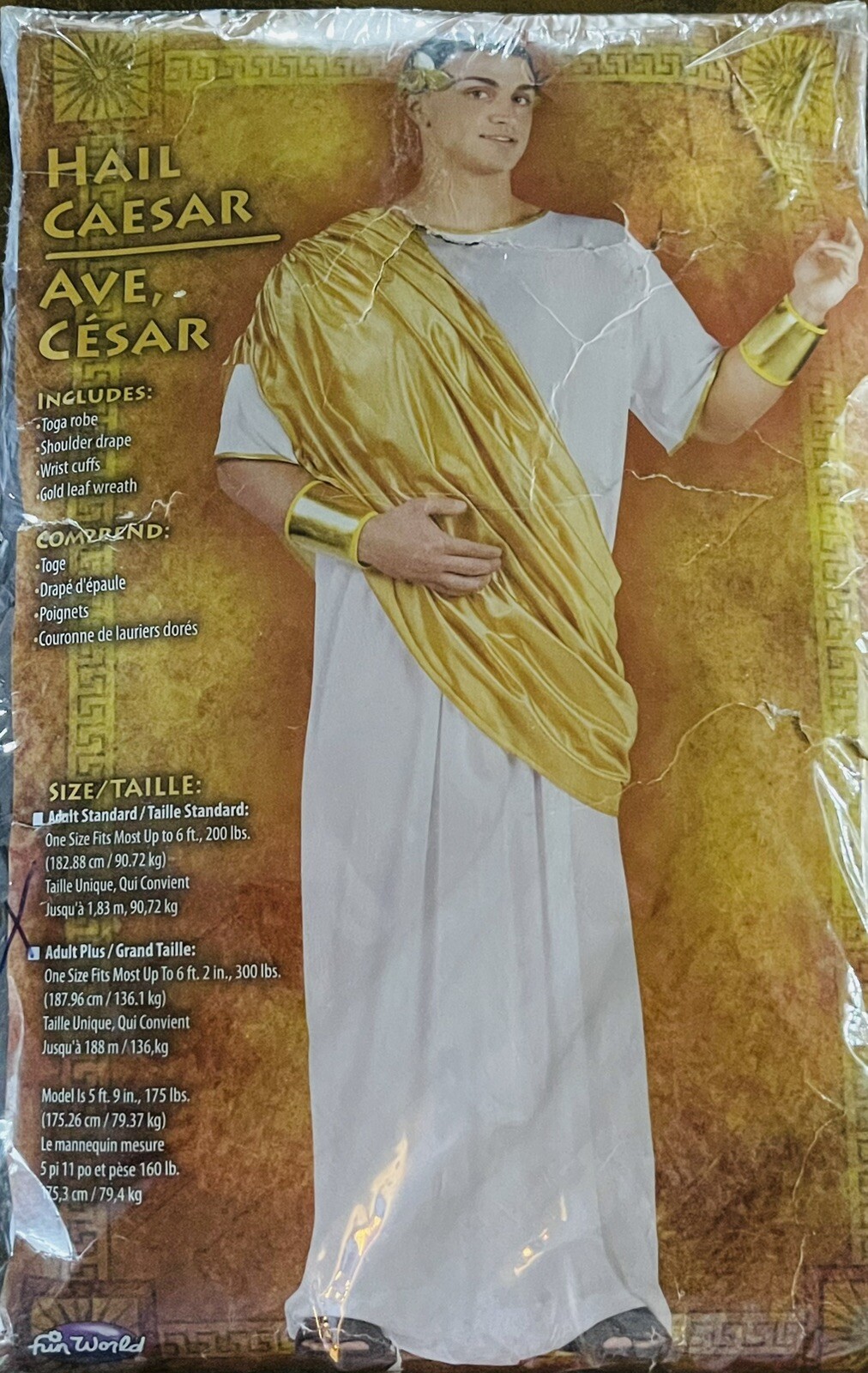 Hail Caesar Robe Costume Theatre Drama Adult Plus Tall Halloween 5044 ...