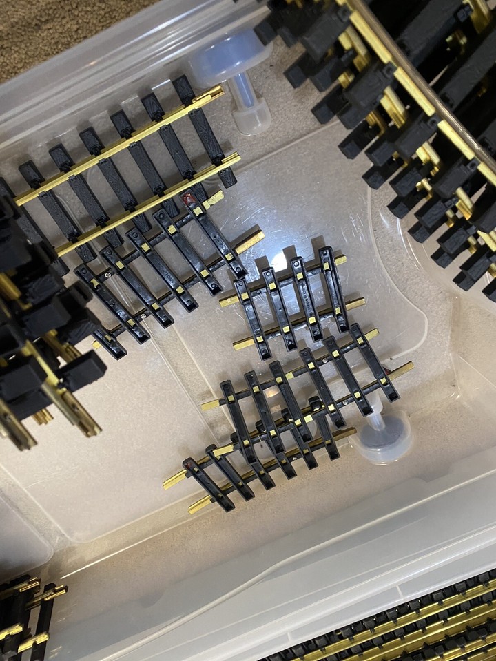 Huge Lot Brass 173+ Pcs G Scale Track Aristo Craft USA Trains LGB ...