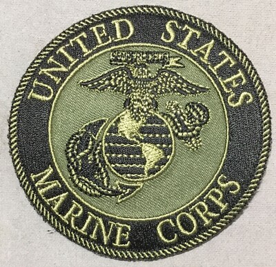 U.S. Marine Corps Emblem Subdued Round Patch | eBay