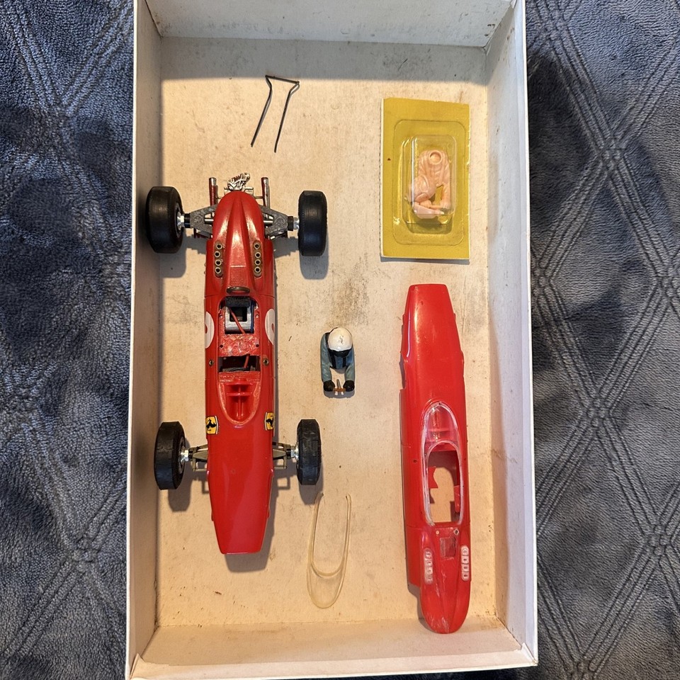Cox #9400 Ferrari F1 1:24 Magnesium Chassis Slot Car 1960s Vintage W ...