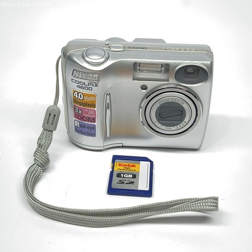 Nikon Coolpix 4500 Silver Digital Camera - 4.0 MP 3x Zoom Y2K Digicam ...