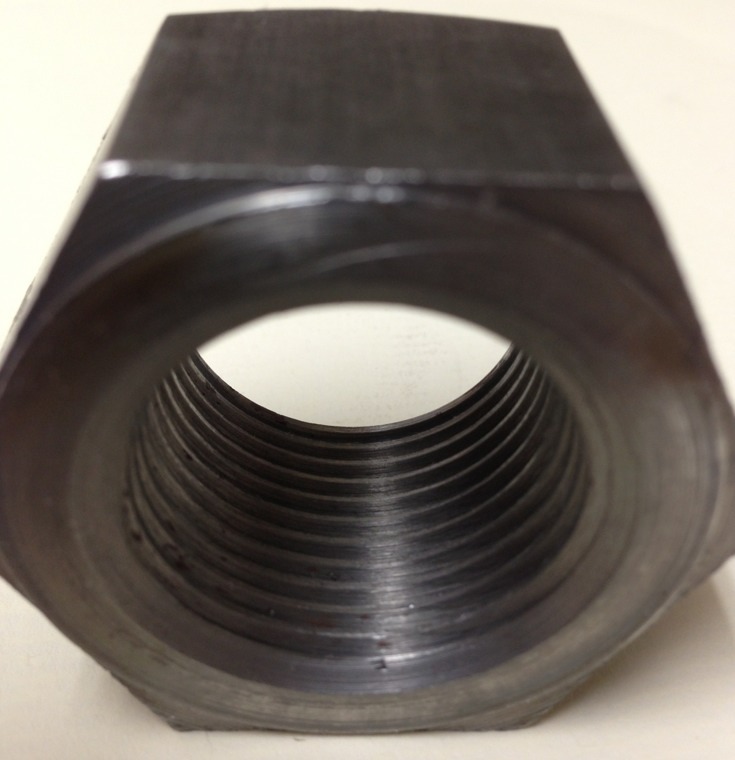 (1) 1"-14 Hex Nut Fine thread UNF fastener 1 Inch 1-14 Finished Steel ...