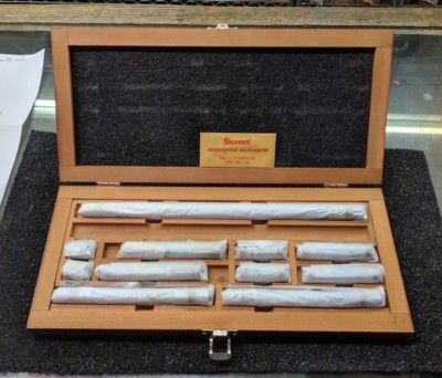 Starrett S244MA Precision End Measuring Rod Set 100-125mm Range Vintage ...