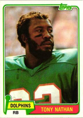TONY NATHAN 1981 Topps FB #506 BUY ANY 2 ITEMS FOR 50% OFF ...