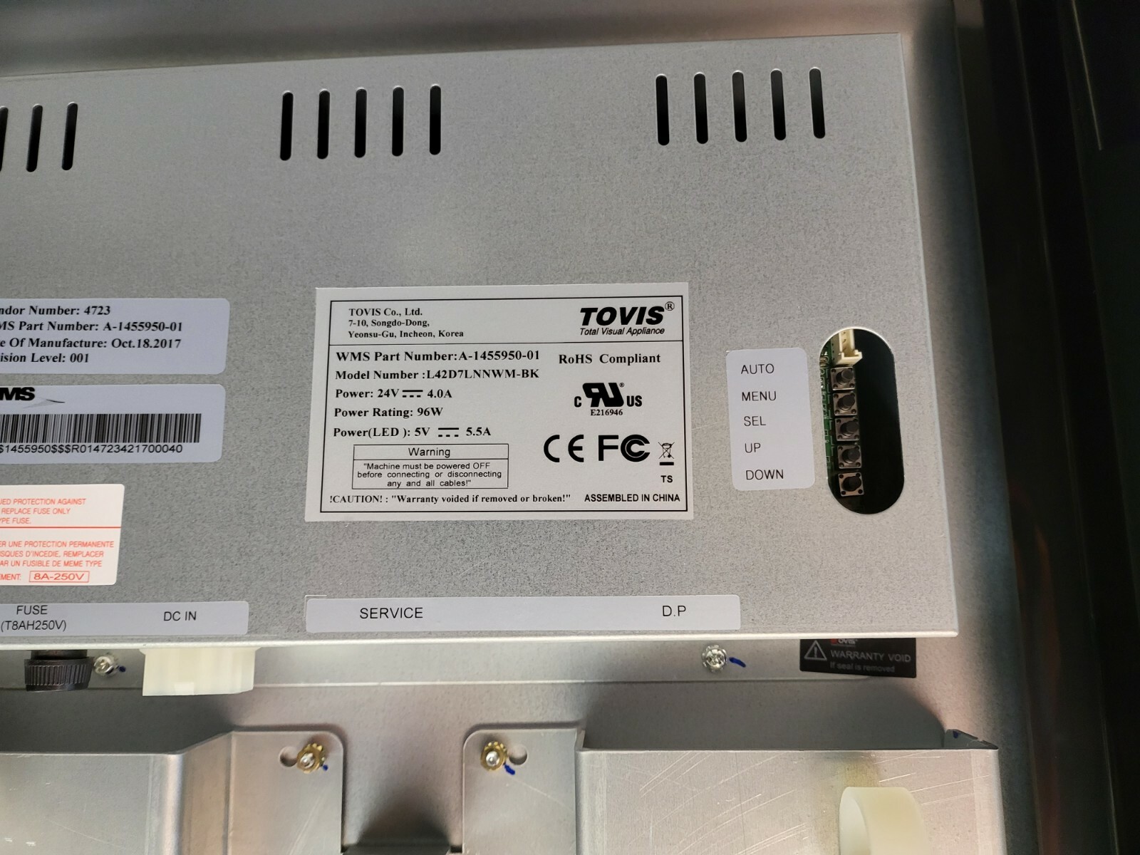 42" Tovis Monitor | eBay