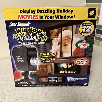 Window Wonderland 12 Christmas & Halloween Movies Window Projector ...