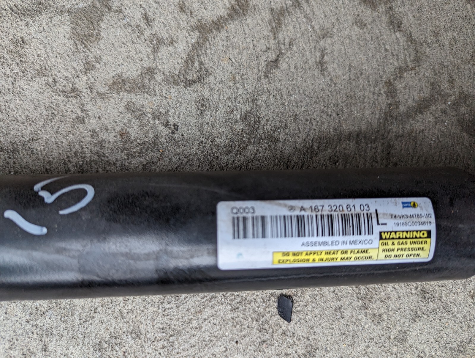 2020-23 Mercedes GLE350 4Matic LEFT SHOCK ABSORBER, 1673206103, GENUINE ...