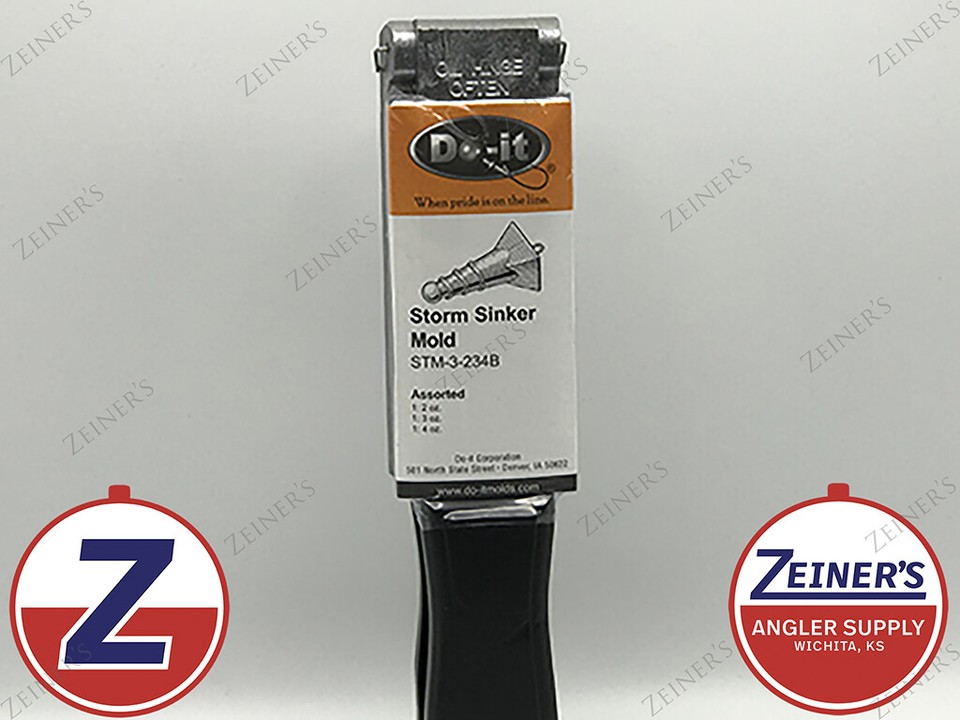 3408 New Do-It Storm Sinker Mold w/#2 Brass Wire Eyes - 2,3,4 oz size ...