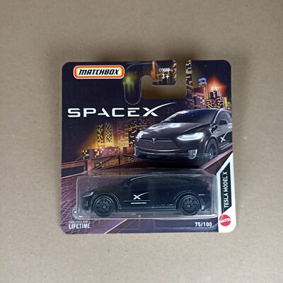 Matchbox Tesla Model X Black Space X 75/100 2024 SpaceX - Short Card | eBay