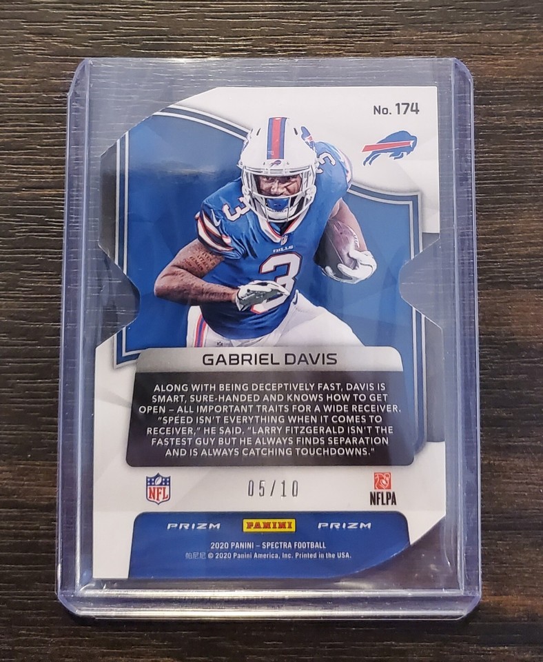 2020 Panini Spectra Gabriel Davis Rookie Orange Die Cut #d 5/10 Bills ...