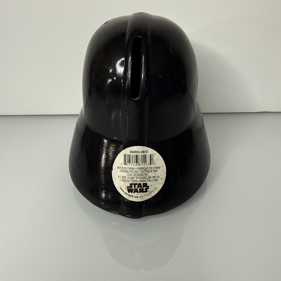 Star Wars Darth Vader Ceramic Piggy Coin Bank Lucasfilm Zak Designs ...