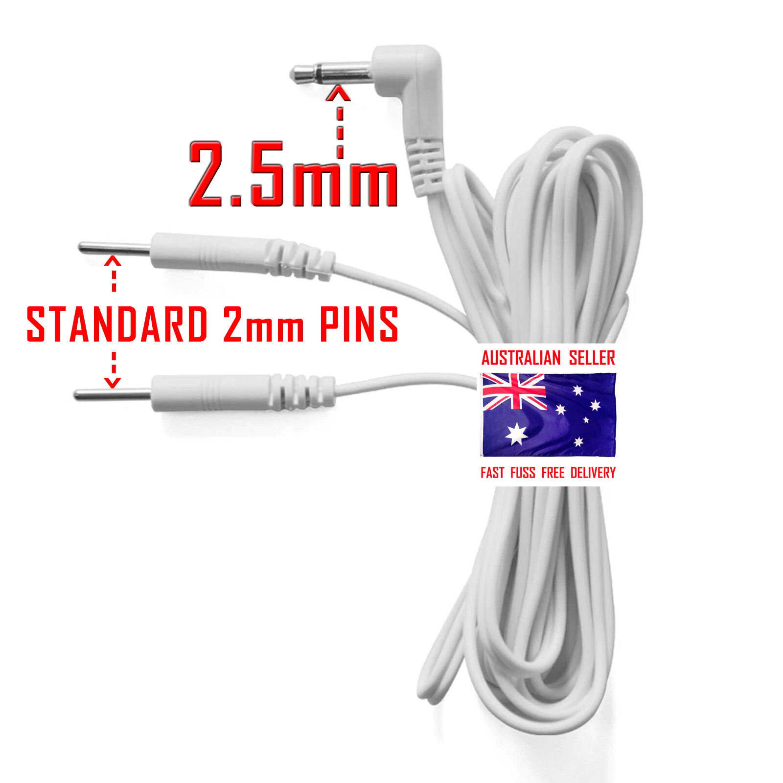 Pro TENS Metron ProTENS compatible ELECTRODE LARGE PADS + CABLE WIRE ...