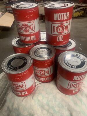 1 - Can Vintage DRYDENE NON-DETERGENT MOTOR OIL SAE 20 - 1 QUART CAN IS ...
